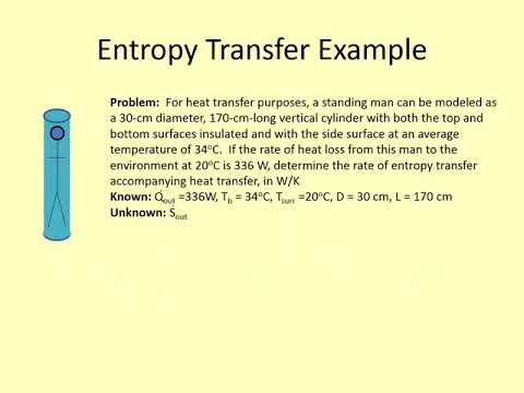 ENGR 219 - Lecture 23 (Thermo I) - Entropy Balance - YouTube