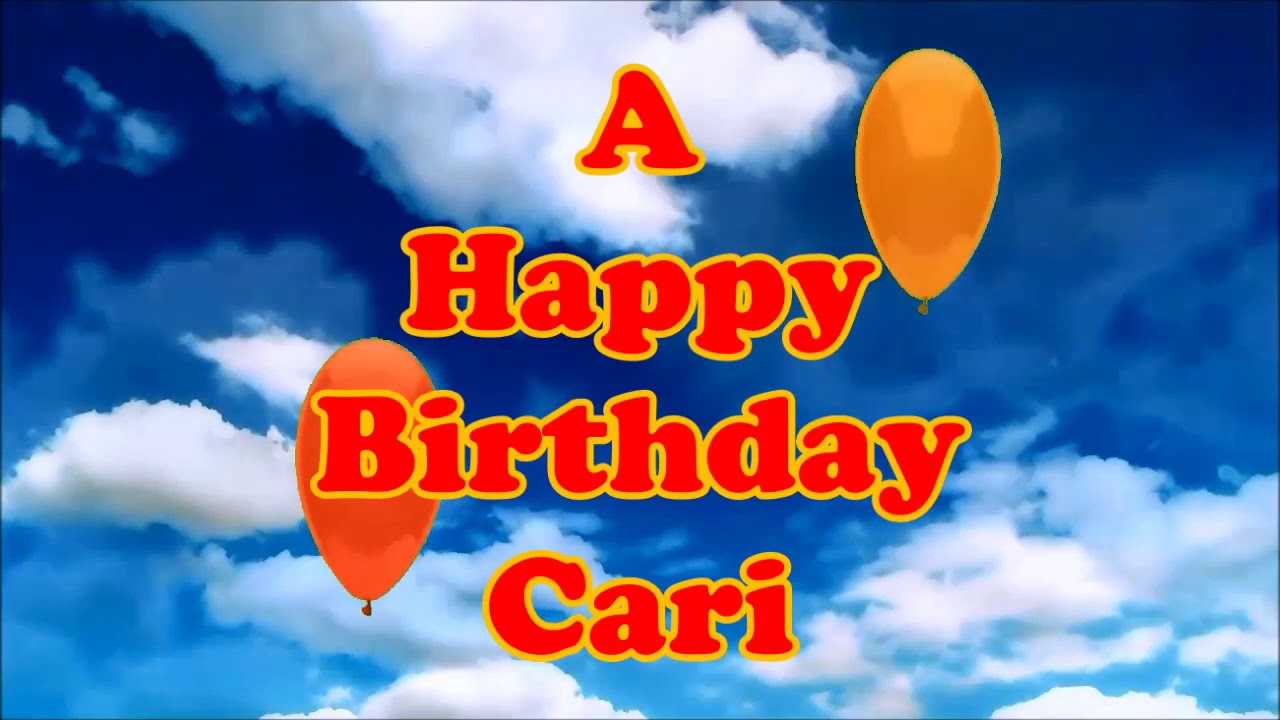 Cari Happy Birthday floating balloons - YouTube