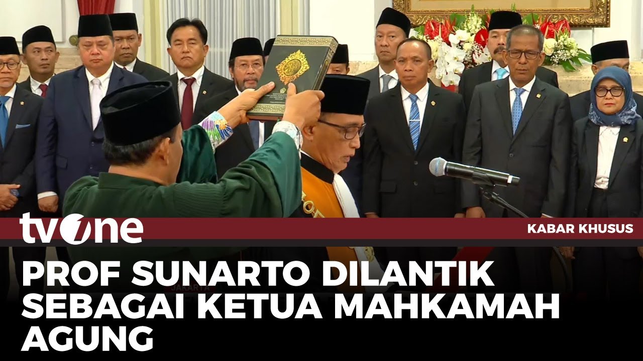 Pembacaan Sumpah Prof. Sunarto Sebagai Ketua Mahkamah Agung | Kabar ...