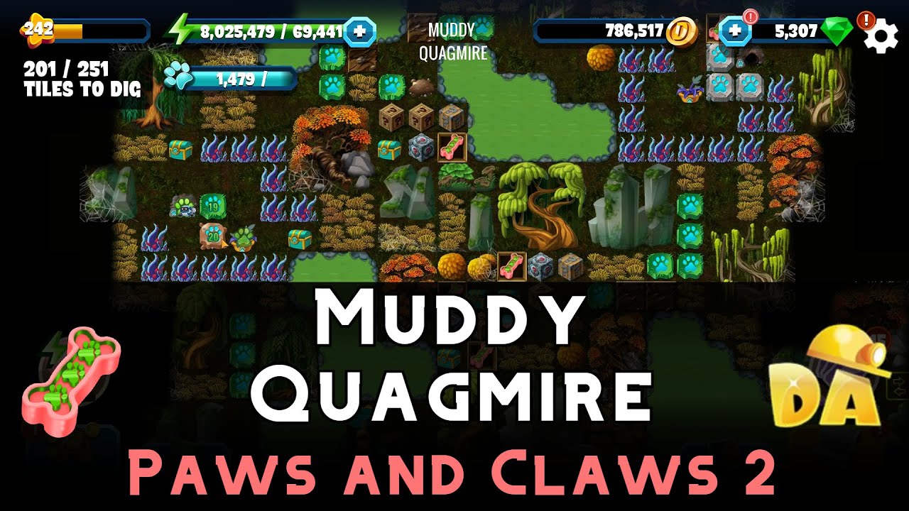 Muddy Quagmire | Paws and Claws 2 | Diggy's Adventure - YouTube