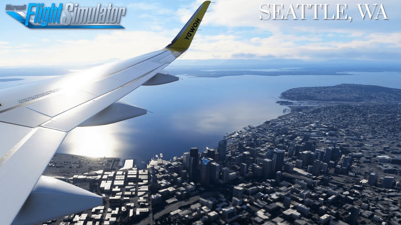 Ultra Realism approach in Seattle- Microsoft Flight Simulator 2020 4K ...