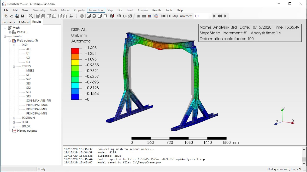 PrePoMax & CalculiX - Shell features - YouTube