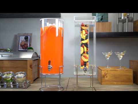 Chrome & Brass Beverage Dispensers