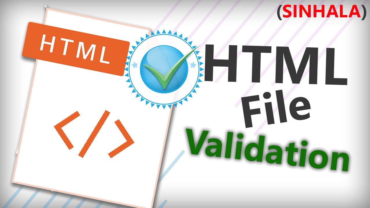 HTML Validation || In Sinhala || #html #validation #coding - YouTube