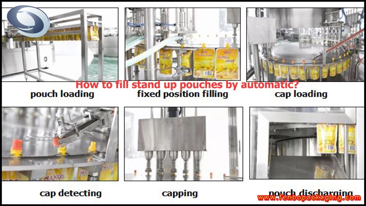 How to fill stand up pouches by automatic? - YouTube