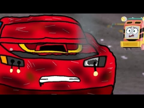 Si Sandy hubiera estado en el momento del accidente de McQueen - YouTube