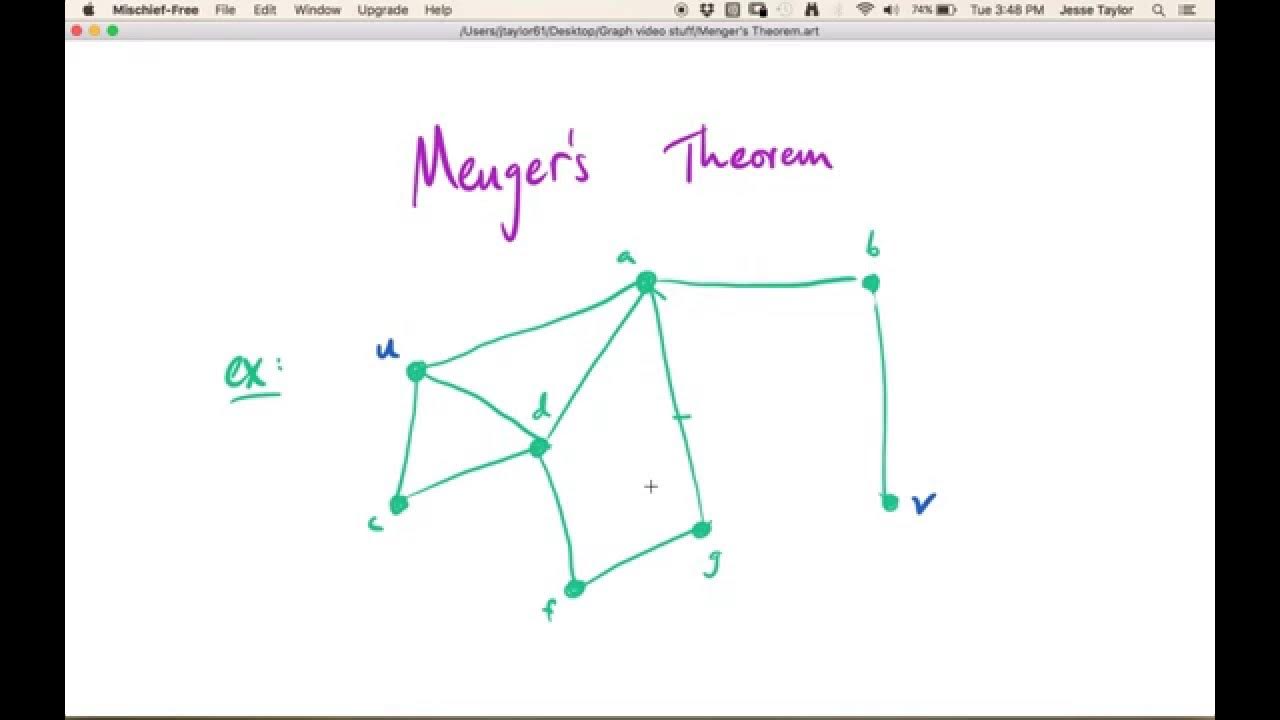 Menger's Theorem - 13 - YouTube