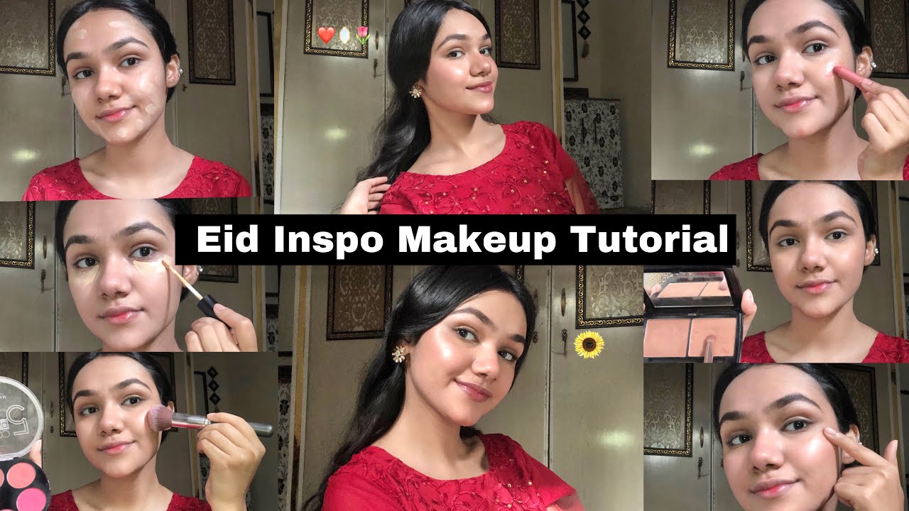 EASY Step By Step Makeup Look For Eid || How To Do Self Makeup For Eid ...