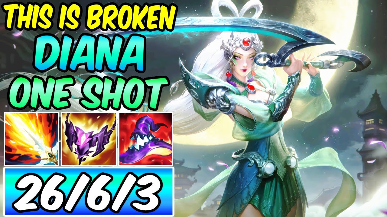 TRUE ONE-SHOT DIANA MID - THIS IS BROKEN | Best Build & Runes | League ...