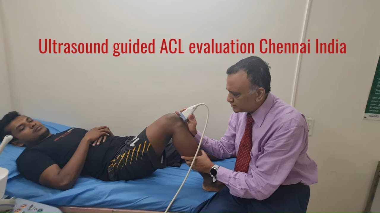 Ultrasound guided visualization of ACL Chennai India - YouTube