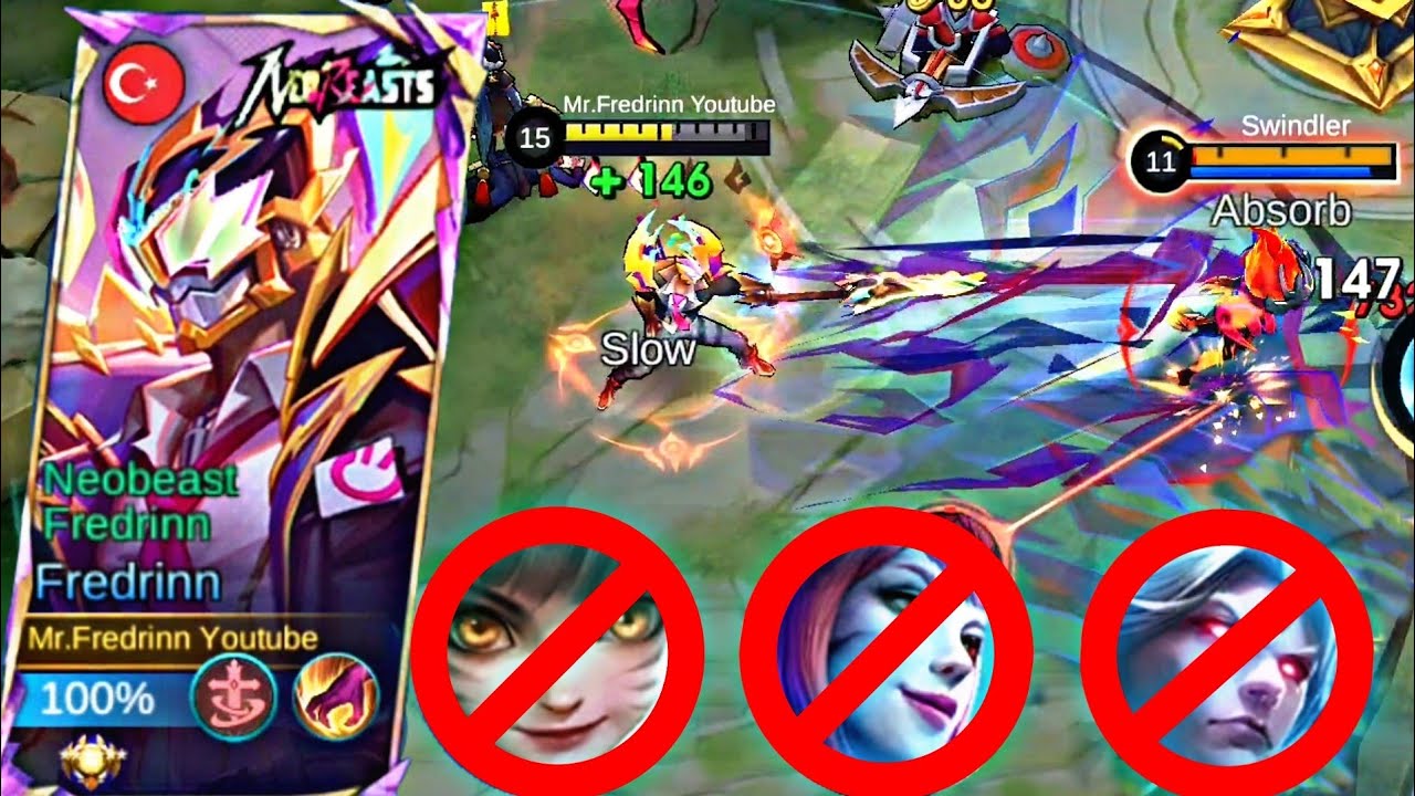 Fredrinn vs All!! ONE HIT Build!🤫Top Global Fredrinn Best Build and ...