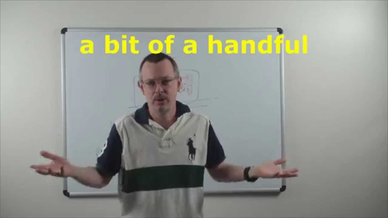 Learn English: Daily Easy English Expression 0696: a bit of a handful ...