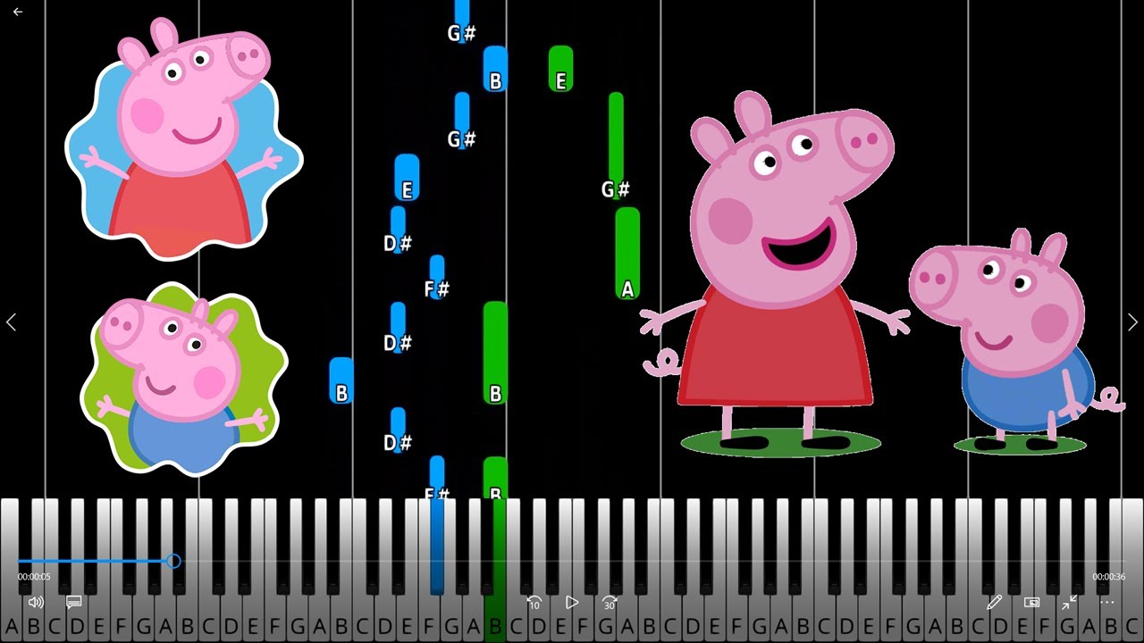 Muddy Puddles Song Piano Tutorial - YouTube