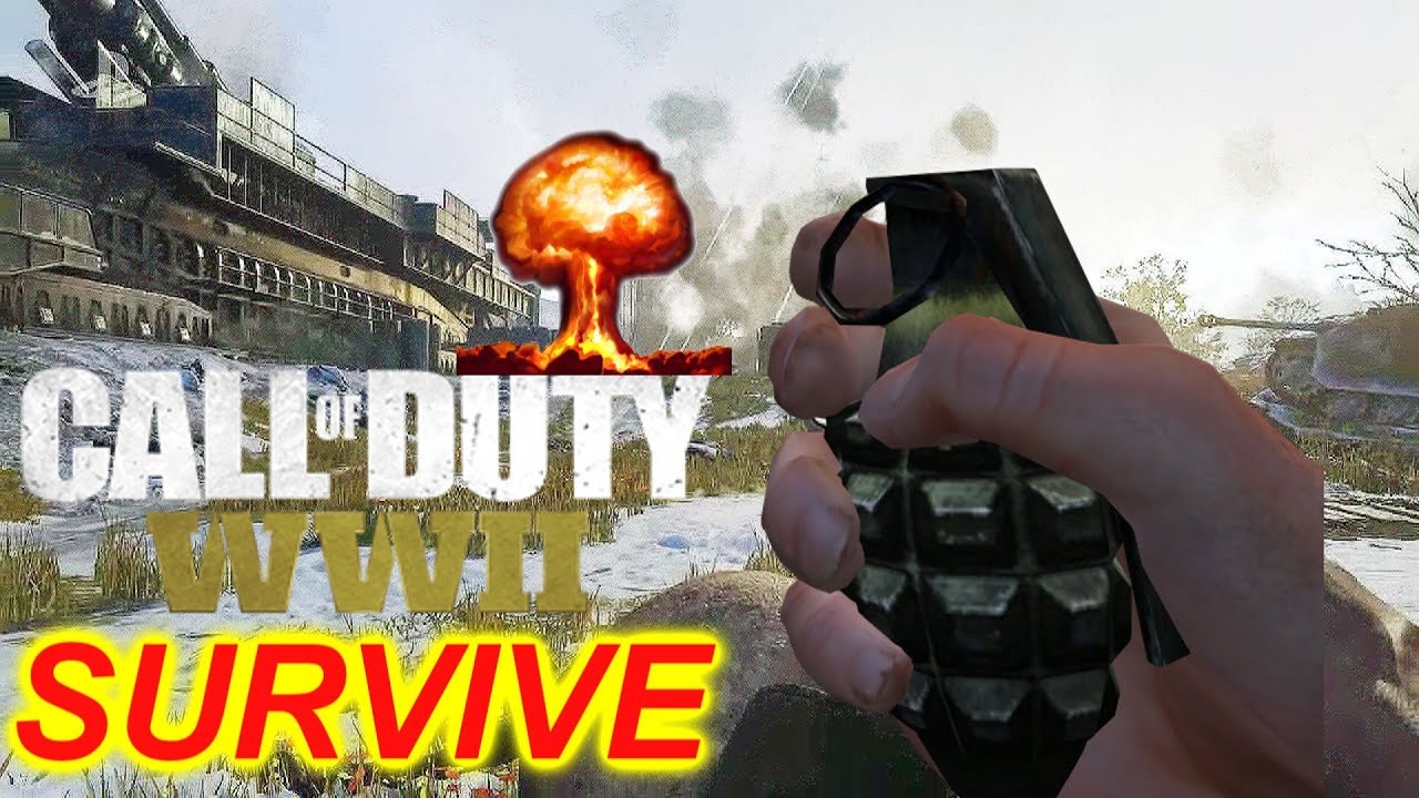 COD WW2- HOW TO SURVIVE EVERY RANDOM GRENADE IN WW2!! TIERED OF DYING ...