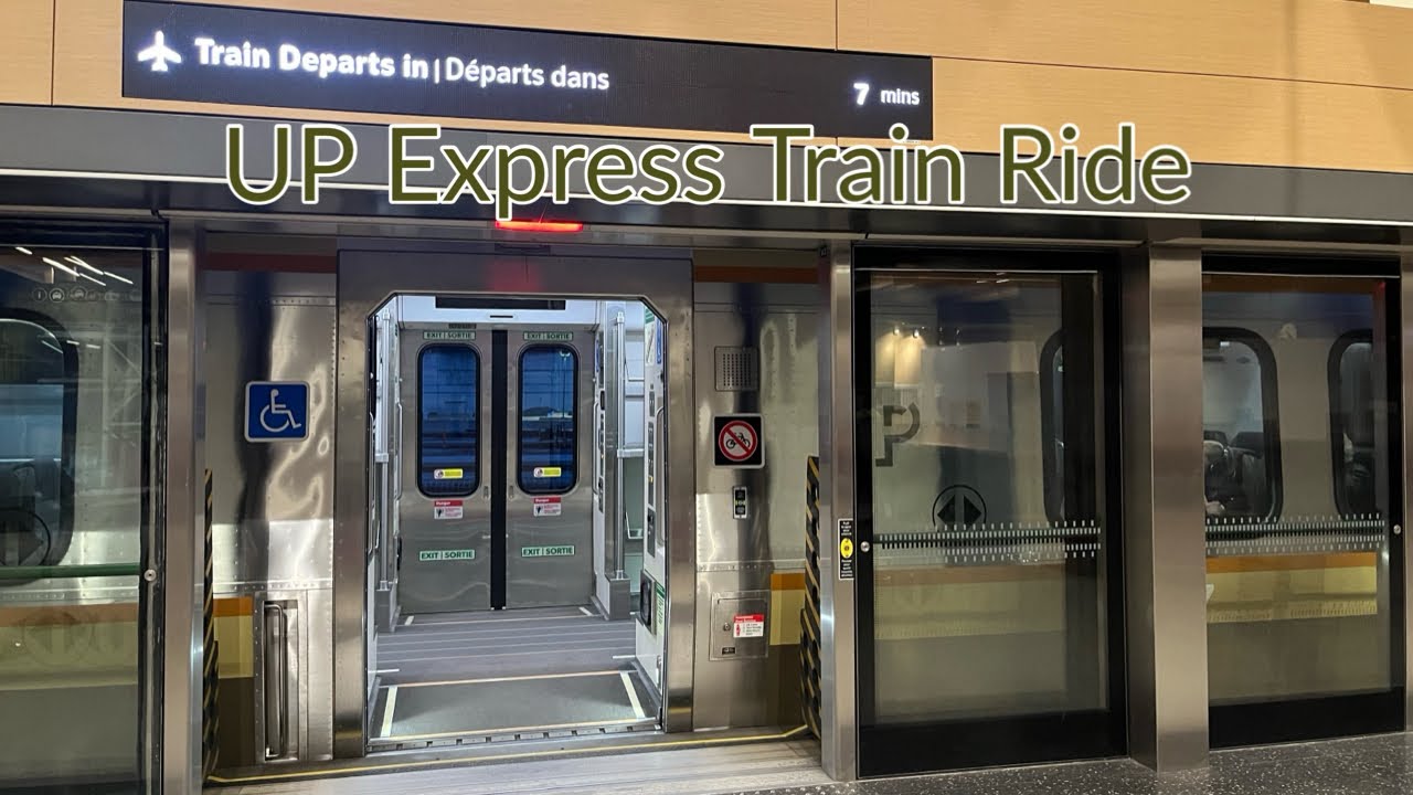 Toronto Union Pearson Express Train Ride - Airport to Downtown 3/17 ...