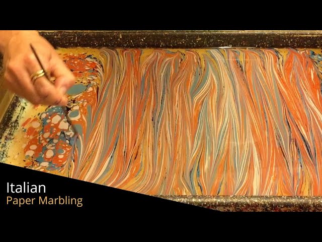 Handmade Paper Venice Italy Creating Handmade Italian Marbled Paper In