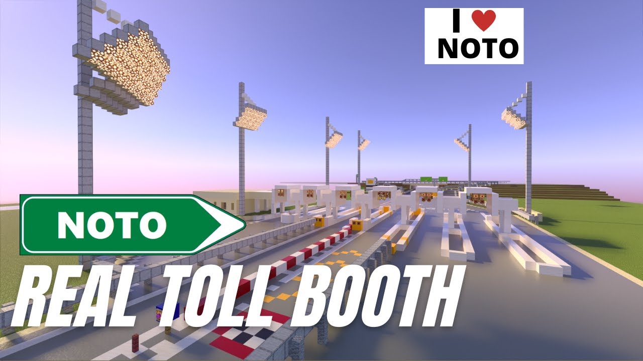 MINECRAFT TOLLBOOTH SPEEDBUILD | Building a REAL LIFE TollBooth in ...
