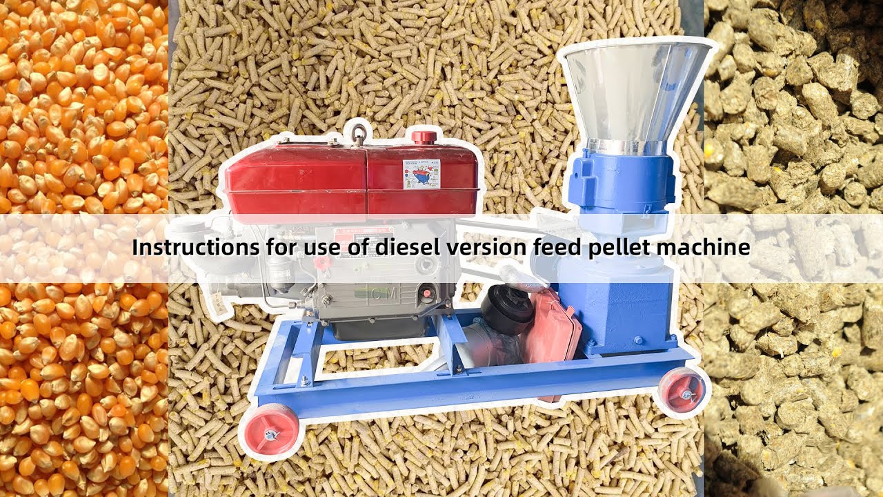 Diesel pellet machine operating instructions #greatfarm #Granulator # ...