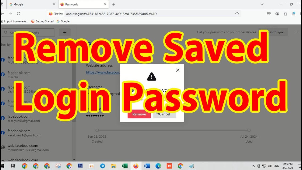 How to View and Remove Saved Login and Password Information on Mozilla ...