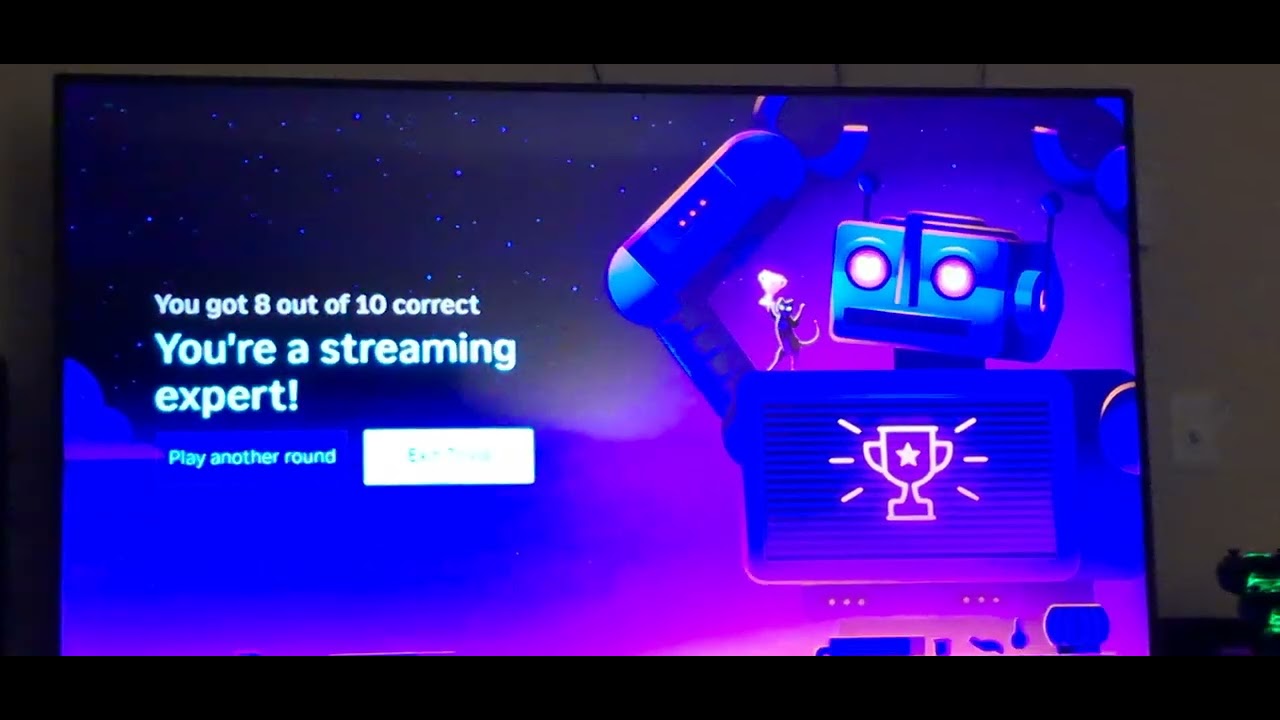 Me talking and playing this trivia questions game on my Roku tonight ...