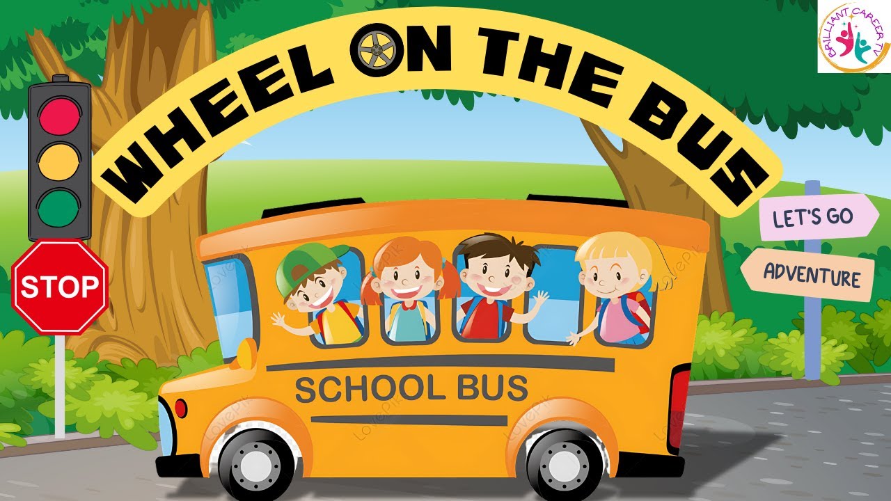 "Fun Bus Ride! Wheels on the Bus Nursery Rhyme for kids" ."Exciting Bus ...