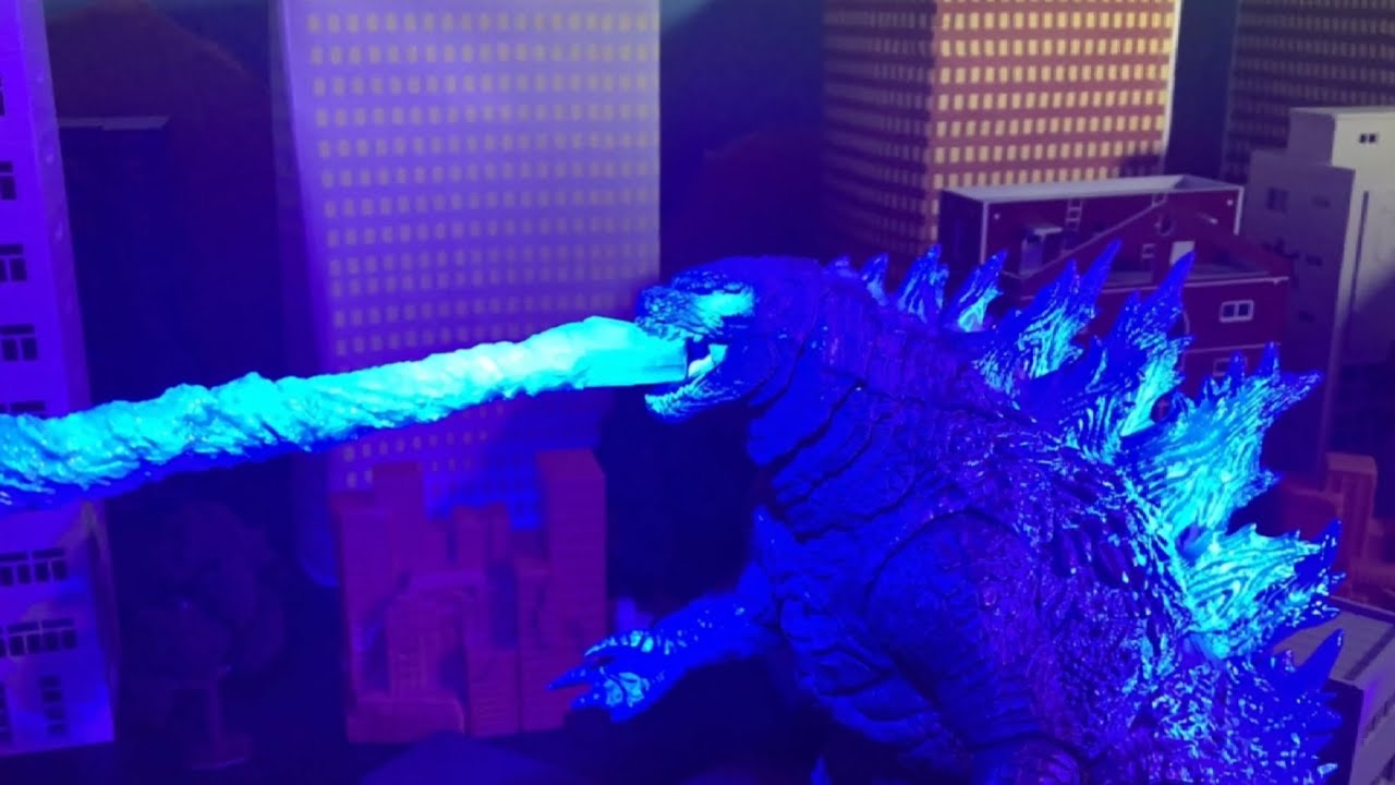 Godzilla Atomic Breath practical effects | test - YouTube