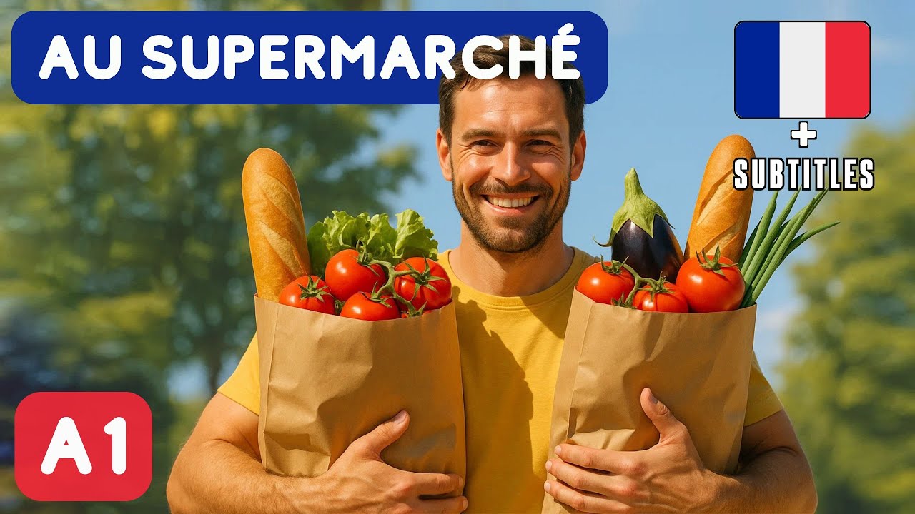 🇫🇷Français A1 | Je vais au supermarché - YouTube