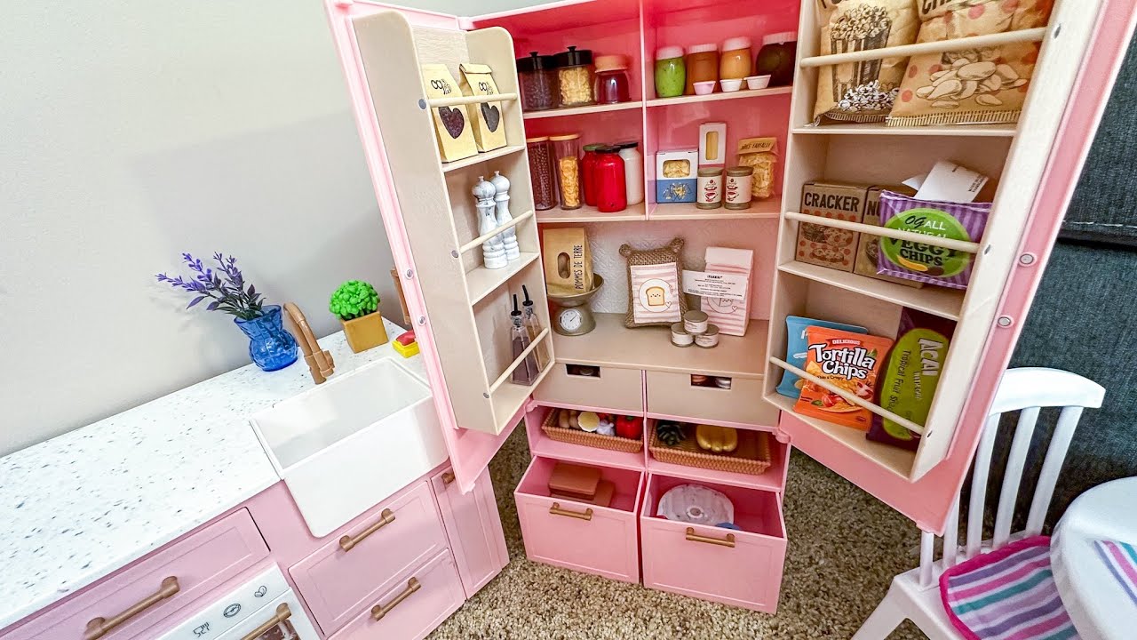 Restock Pretty Pantry Miniature Kitchen Toys🌈Doll Furniture🌈 Cooking ...
