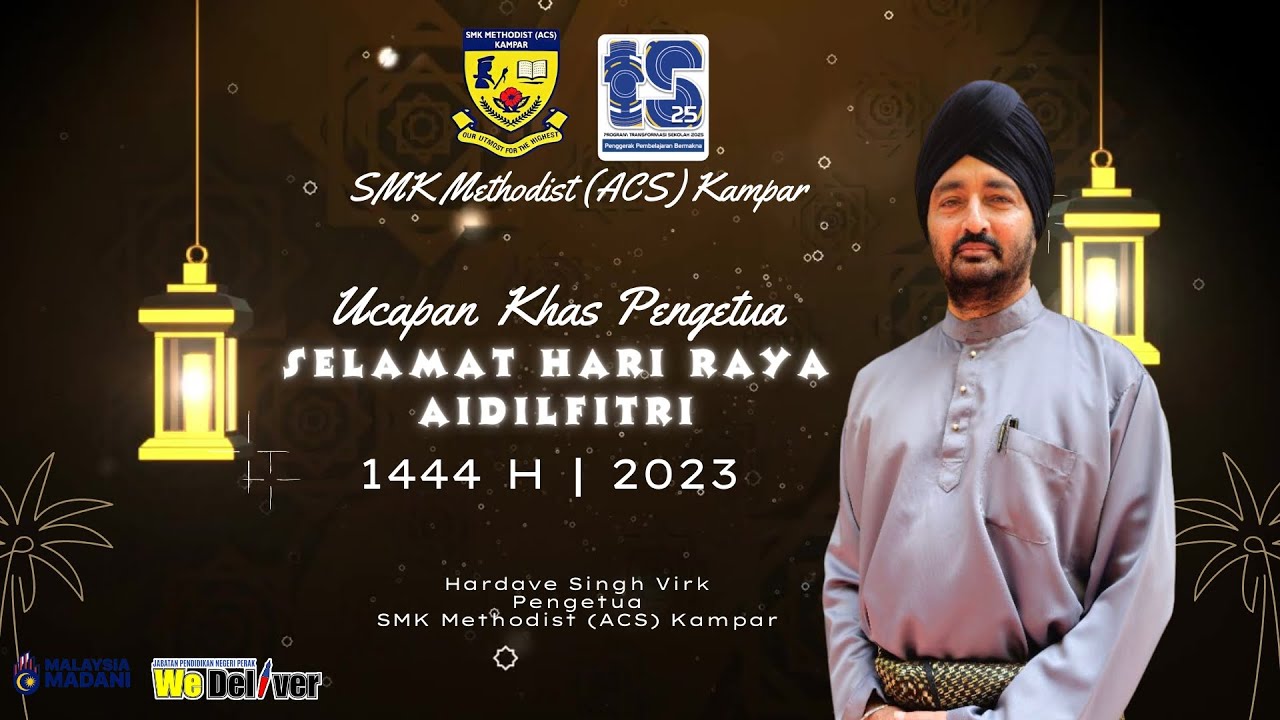 Ucapan Khas Pengetua SMK Methodist (ACS) Kampar - YouTube