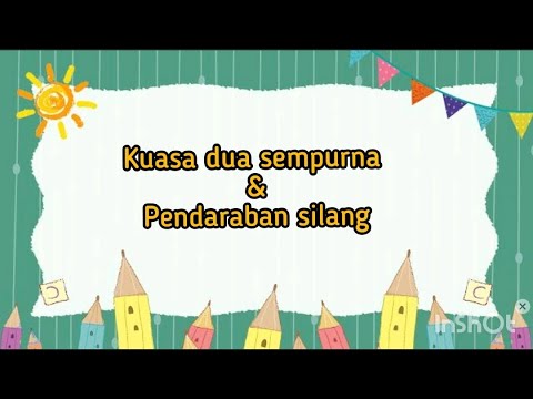 Kuasa dua sempurna & pendaraban silang - YouTube