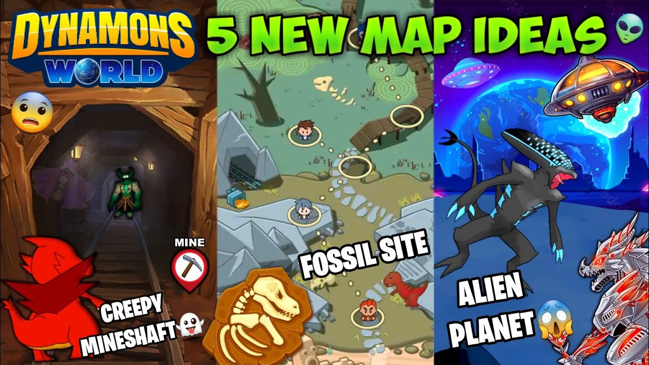 5 New Map Ideas for Dynamons world😱😍 - YouTube