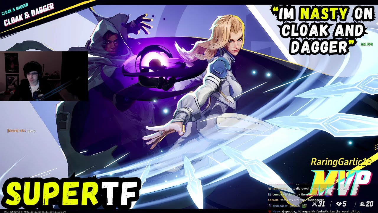 40K HEALS! MVP! SuperTF CLOAK AND DAGGER GAMEPLAY - MARVEL RIVALS ...