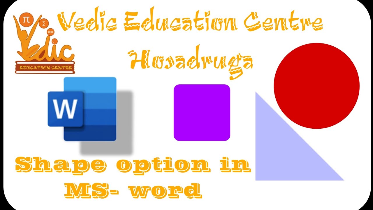 How To use Shape option in MS-Word - YouTube