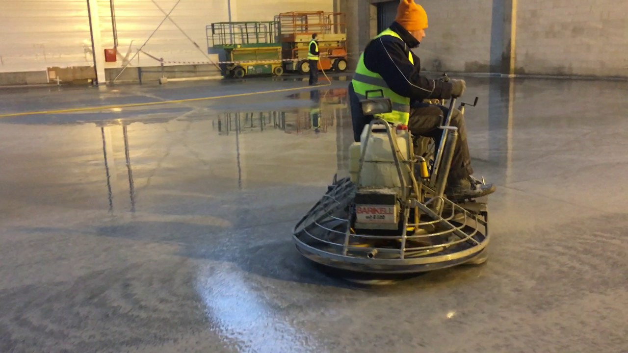 Lavina Power Trowel system with rotary heads - YouTube
