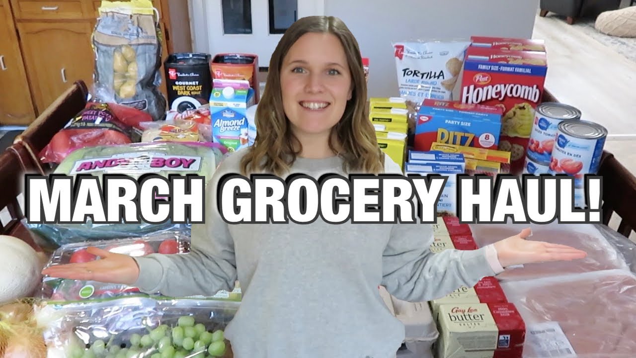 GROCERY HAULS FOR A FULL MONTH! | MARCH 2023 | LARGE FAMILY BUDGET ...