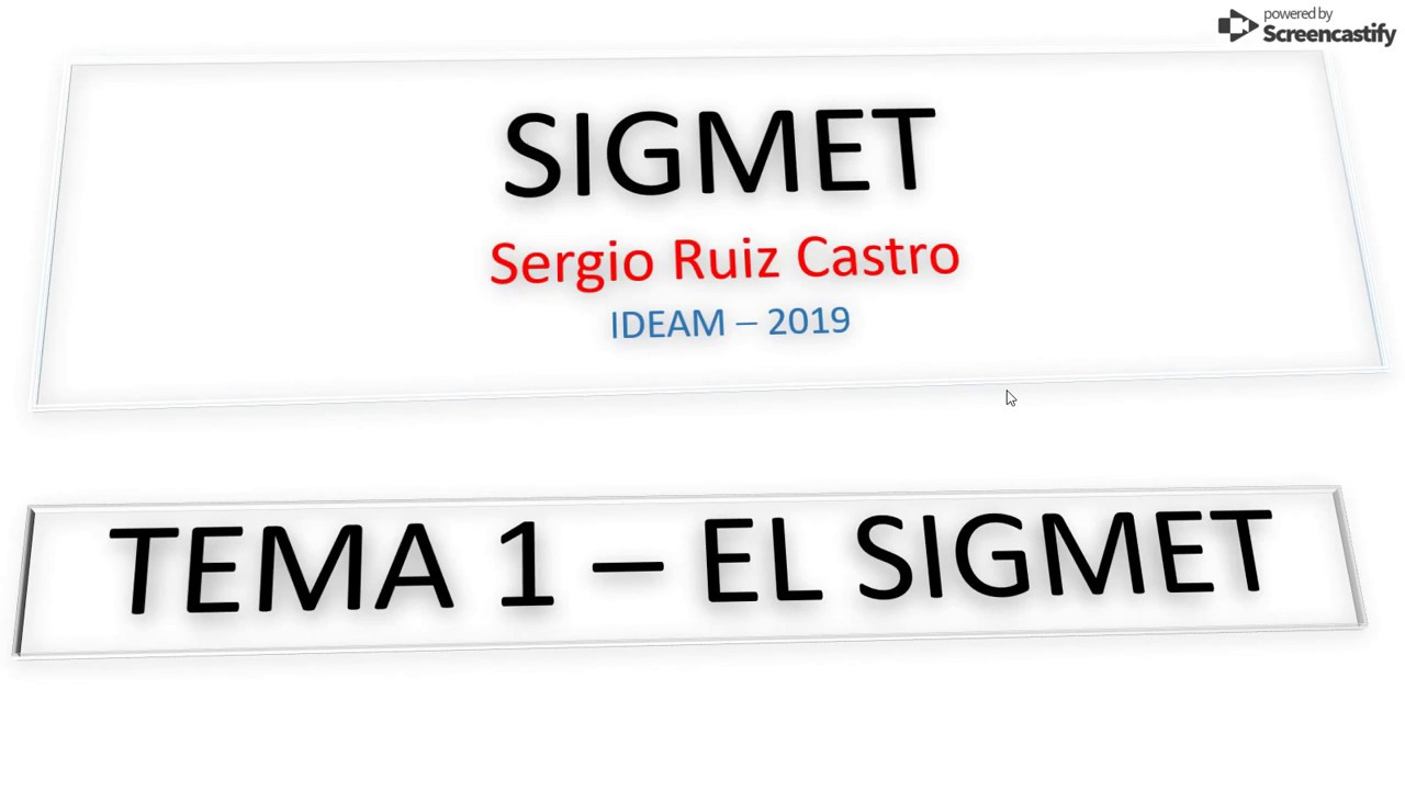 SIGMET TEMA 1" eL SIGMET" - YouTube