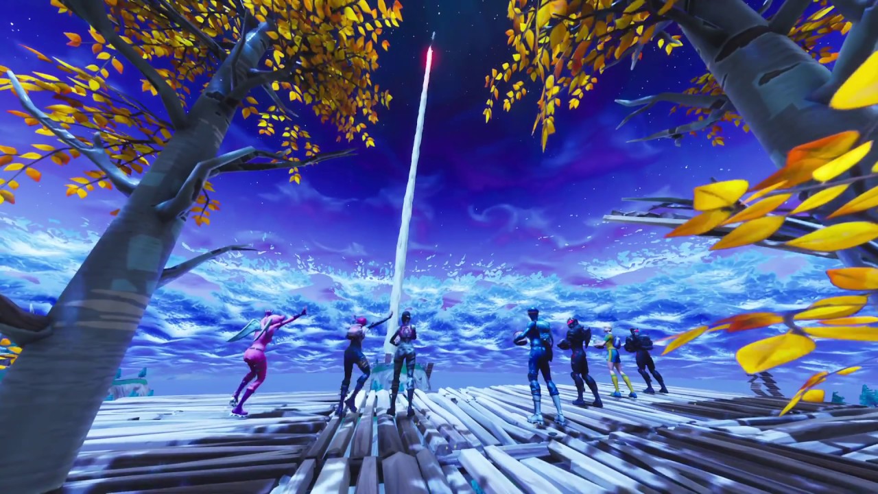 Fortnite - Battle Royale: ROCKET LAUNCH (crowd view) - YouTube
