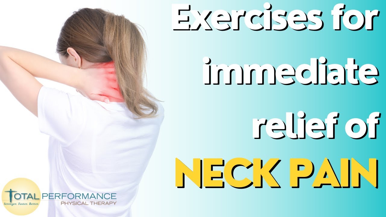 Exercises for immediate relief of neck pain - YouTube