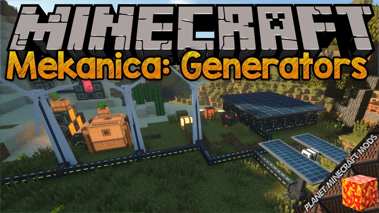 Mekanism Generators Mod 1.16.5/1.12.2/1.10.2/1.7.10 Generators Module for Mekanica for Minecraft ...