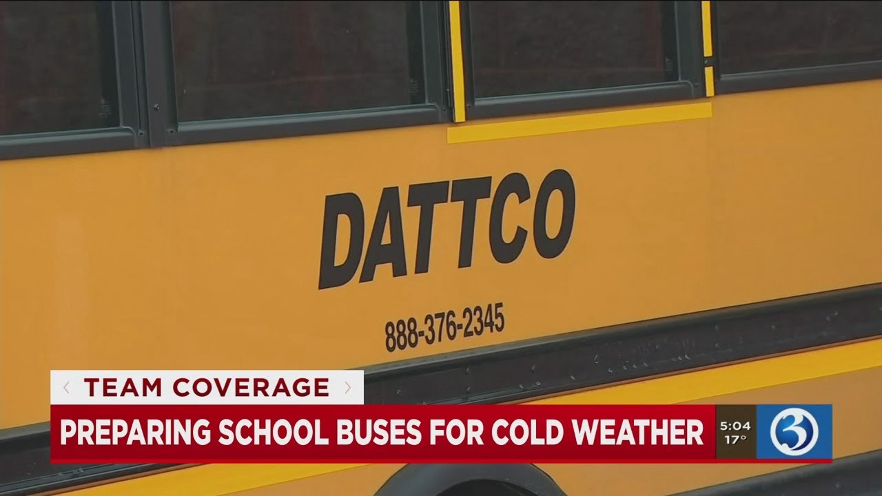 VIDEO: School buses preparing for cold weather - YouTube