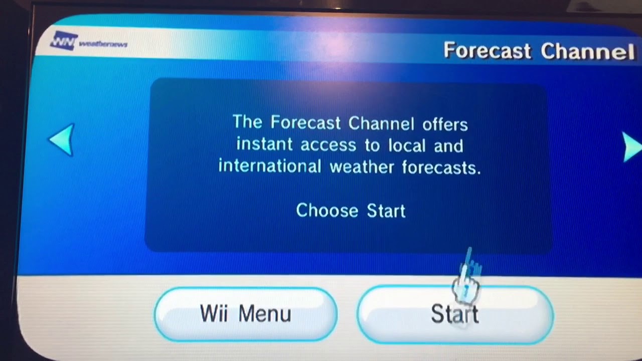 Forecast Channel (Wii exclusive only) - YouTube