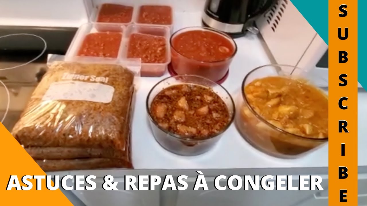 Astuces et Repas - Portions et Congélation - Recettes Faciles - YouTube
