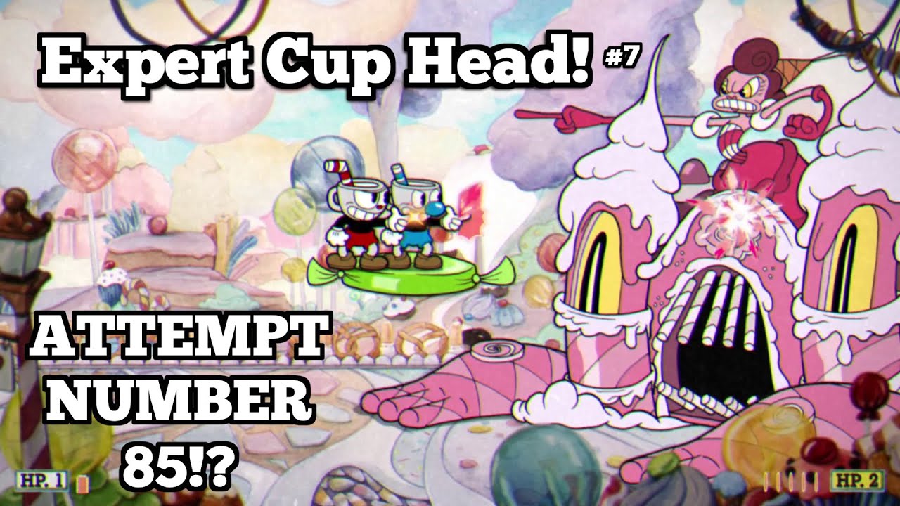 ALL YOU HAD TO DO WAS PARRY A JELLYBEAN!!! | Cup Head Expert Mode #7 ...
