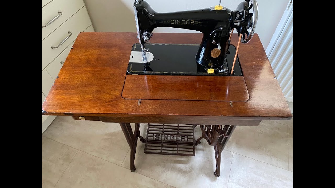 1945 Singer 201k treadle restoration - YouTube