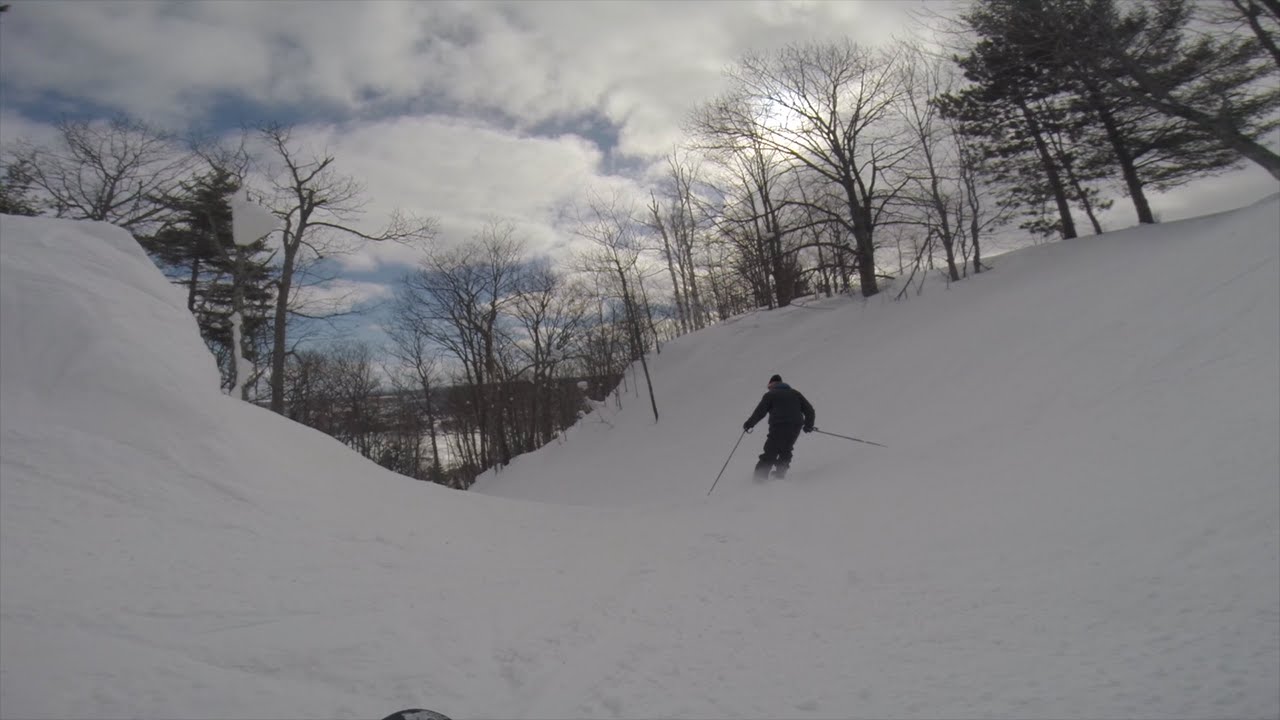 Powderstash - Intermediate - Mont Ripley Ski Hill - YouTube