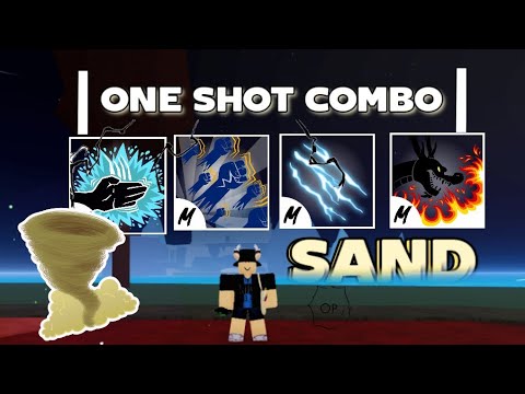 『☠ONE SHOT COMBO 』 『 SAND 』 | Blox fruits Update 17.3 | kid roblox ...