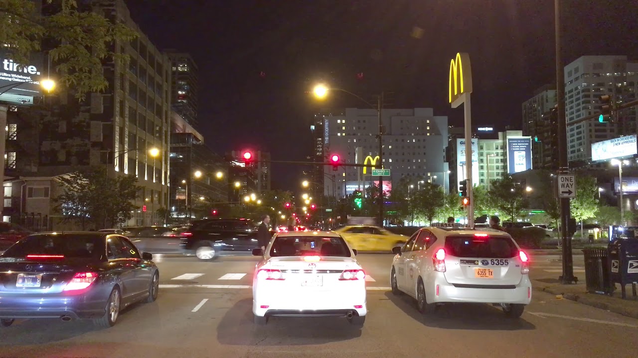 1 Chicago 4K Night Drive Driving Downtown - YouTube