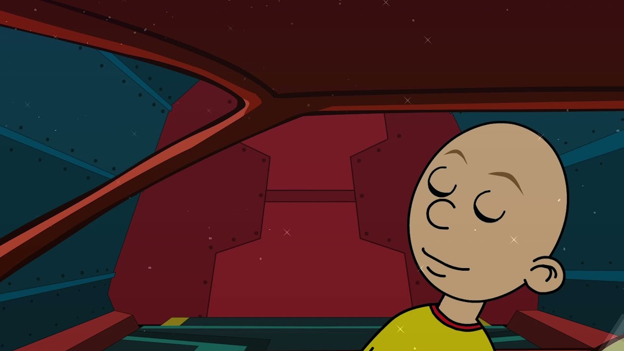 Caillou gets launched to space in a car - YouTube