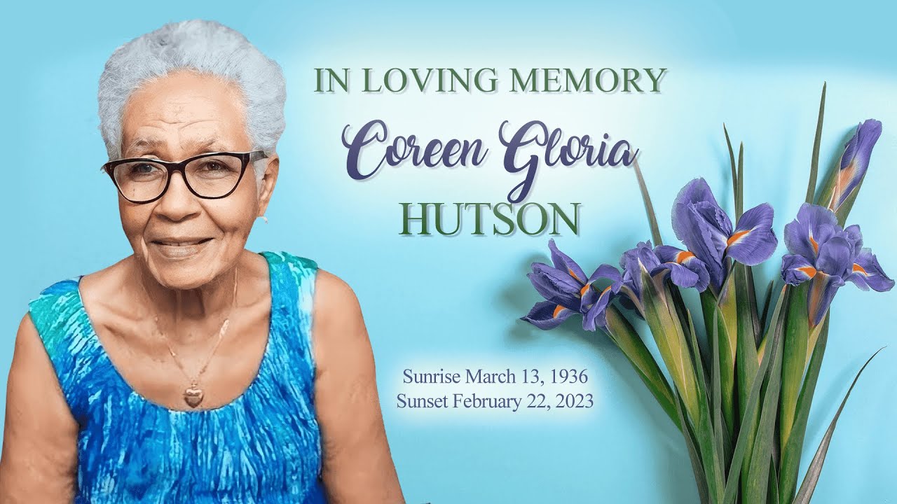 Celebrating the Life of Coreen Gloria Hutson - YouTube
