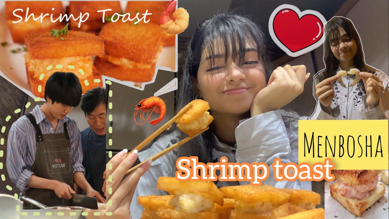 Made Korean dish Menbosha (Shrimp toast) for the first because of Kim ...